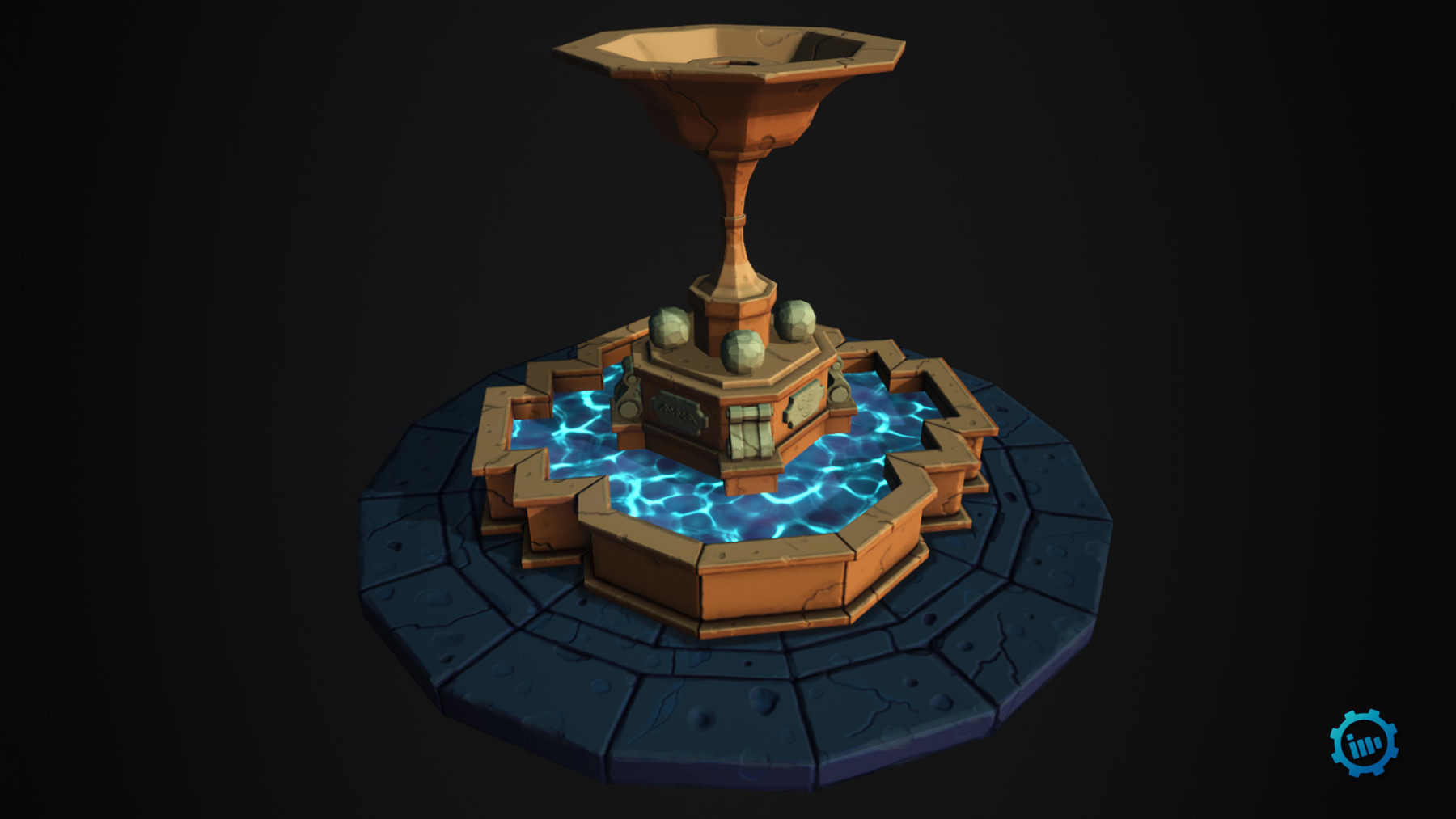 ArtStation - Stylized Fountain | Game Assets