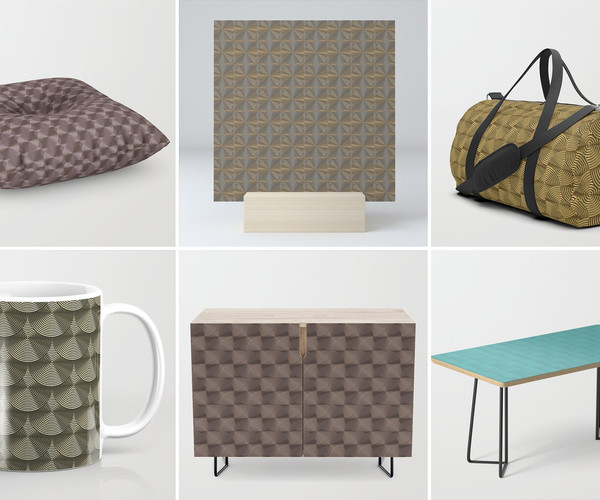 ArtStation - 10 Art Deco Vintage Rings Pattern Backgrounds | Artworks