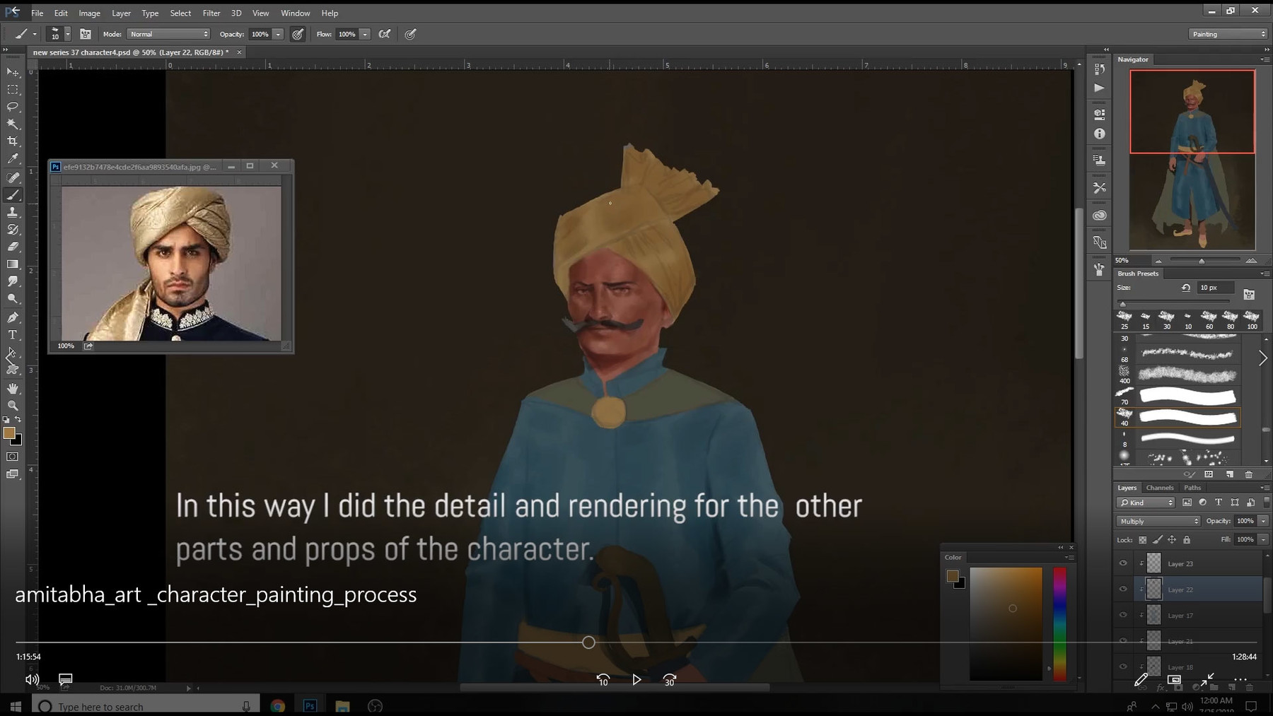 ArtStation - Character painting process - step by step the most easy ...