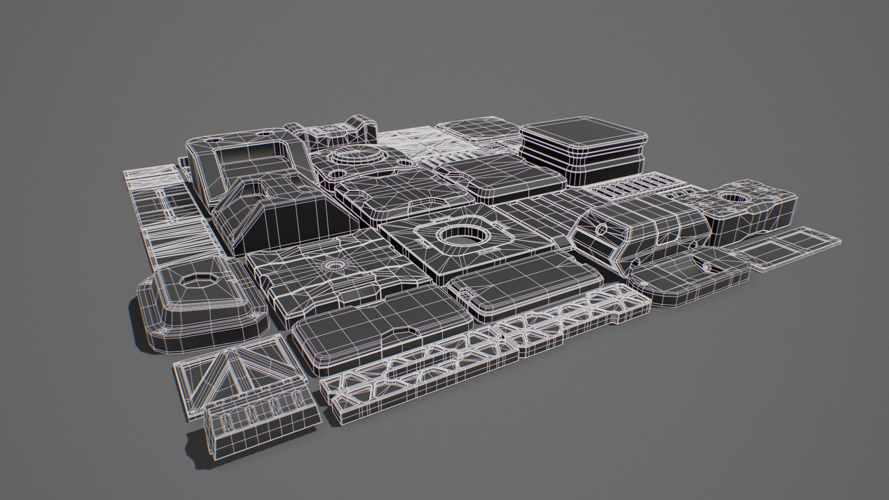 ArtStation - Hard Surface Kitbash 01 - Subdiv-Ready | Resources