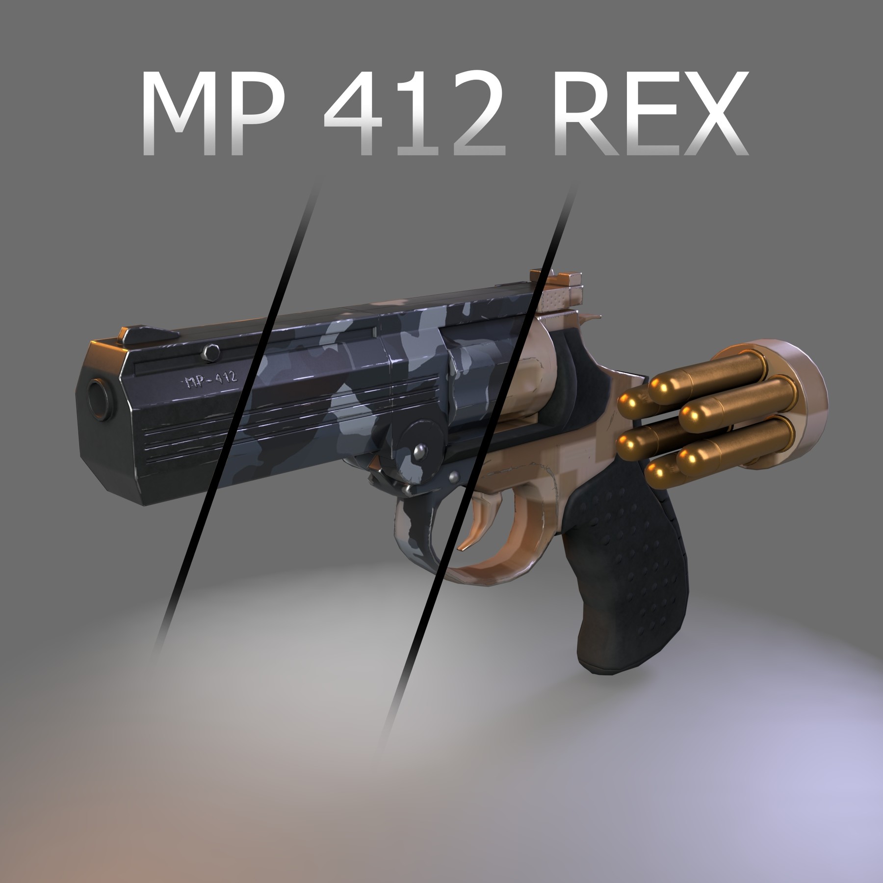 ArtStation - MP 412 REX | Game Assets