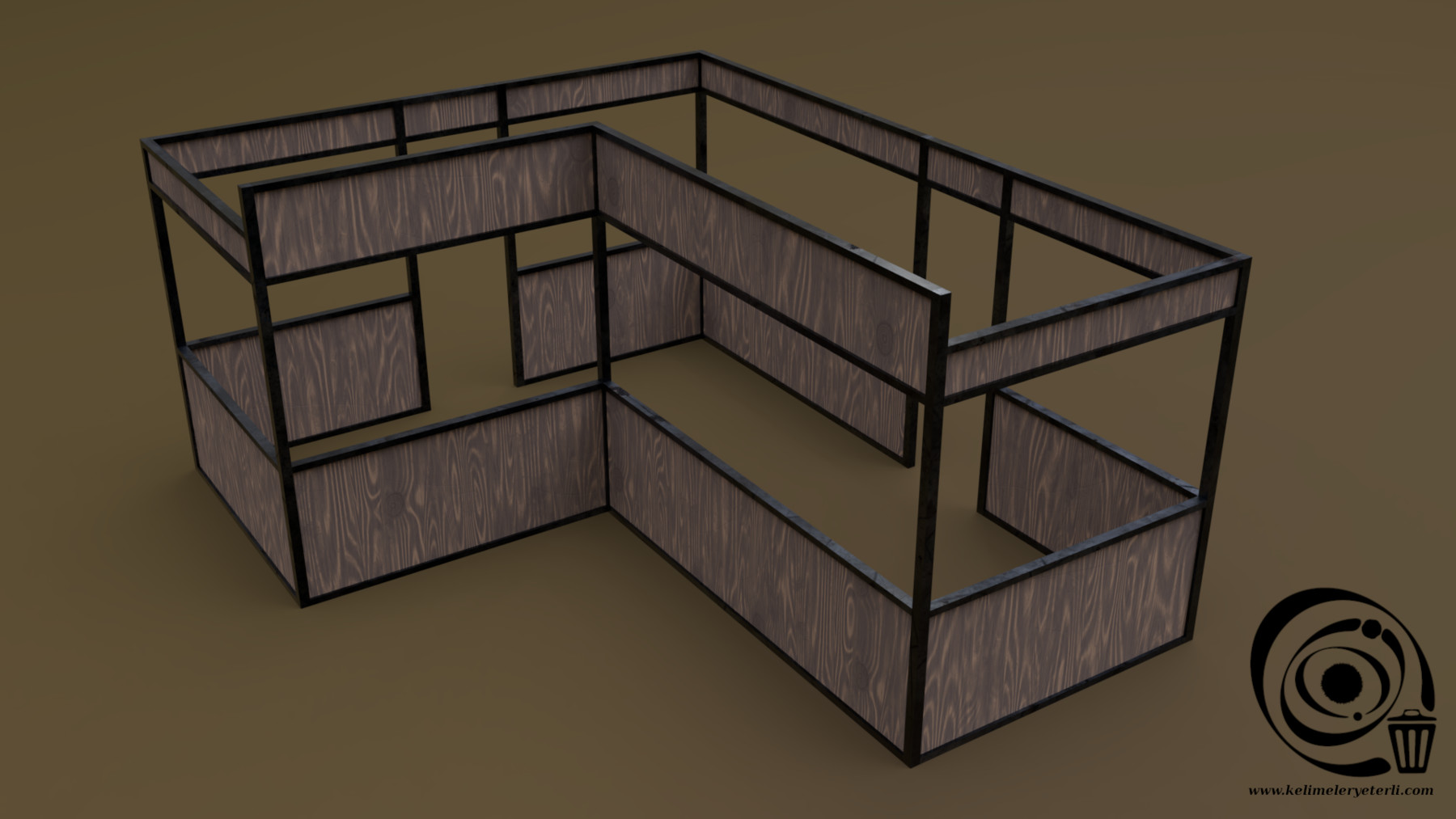 ArtStation - Stall stand 15 4in1 R - 4 PBR Texture 1 Model | Resources