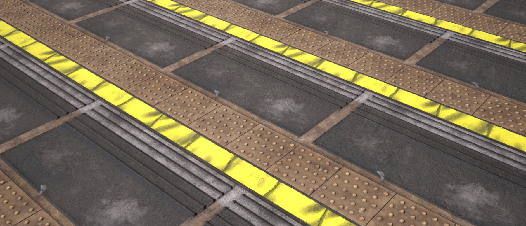 ArtStation - Train Station Floor | Game Assets