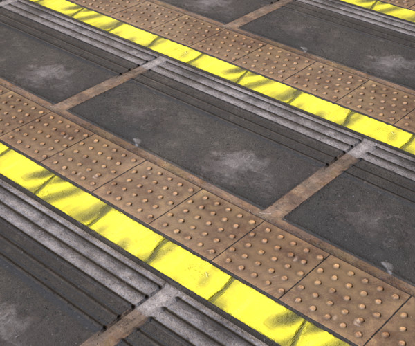 ArtStation - Train Station Floor | Game Assets