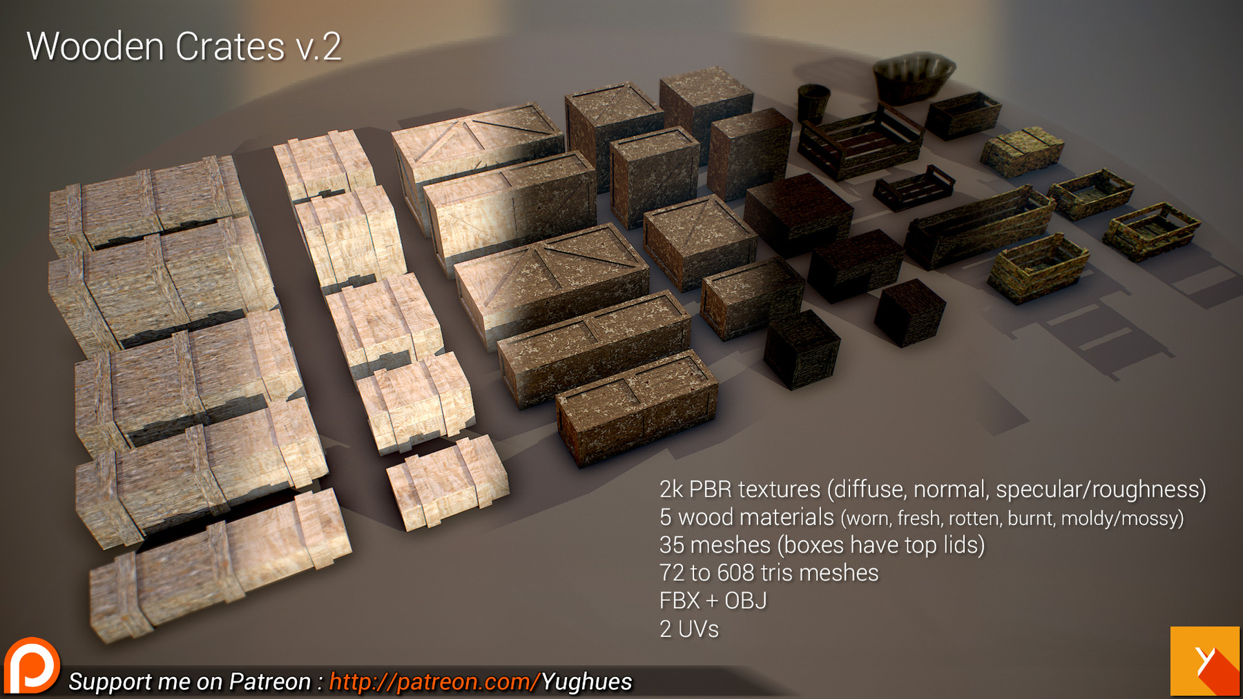 ArtStation - Yughues Wooden Crates | Game Assets