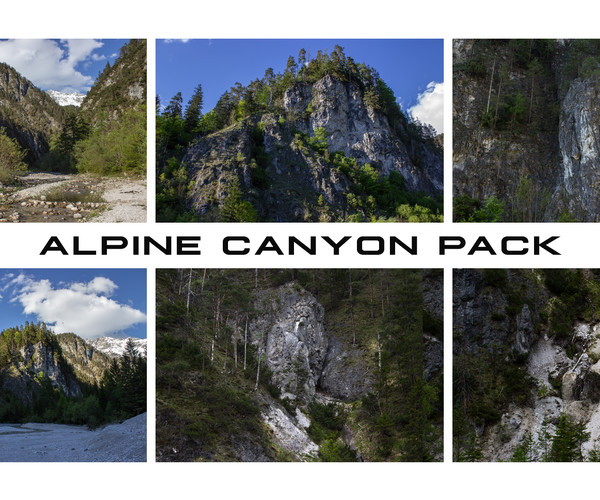 ArtStation - ALPINE CANYON REFERENCE PACK | Resources