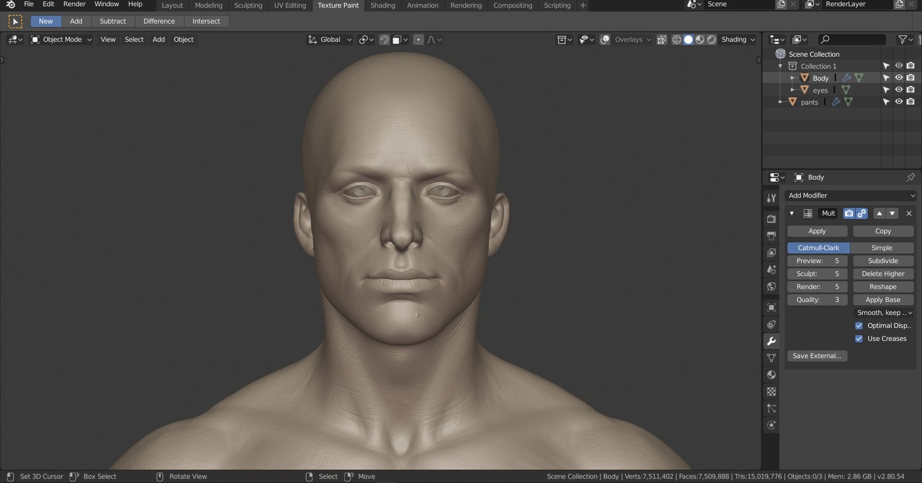 ArtStation - Basic human male model | Game Assets