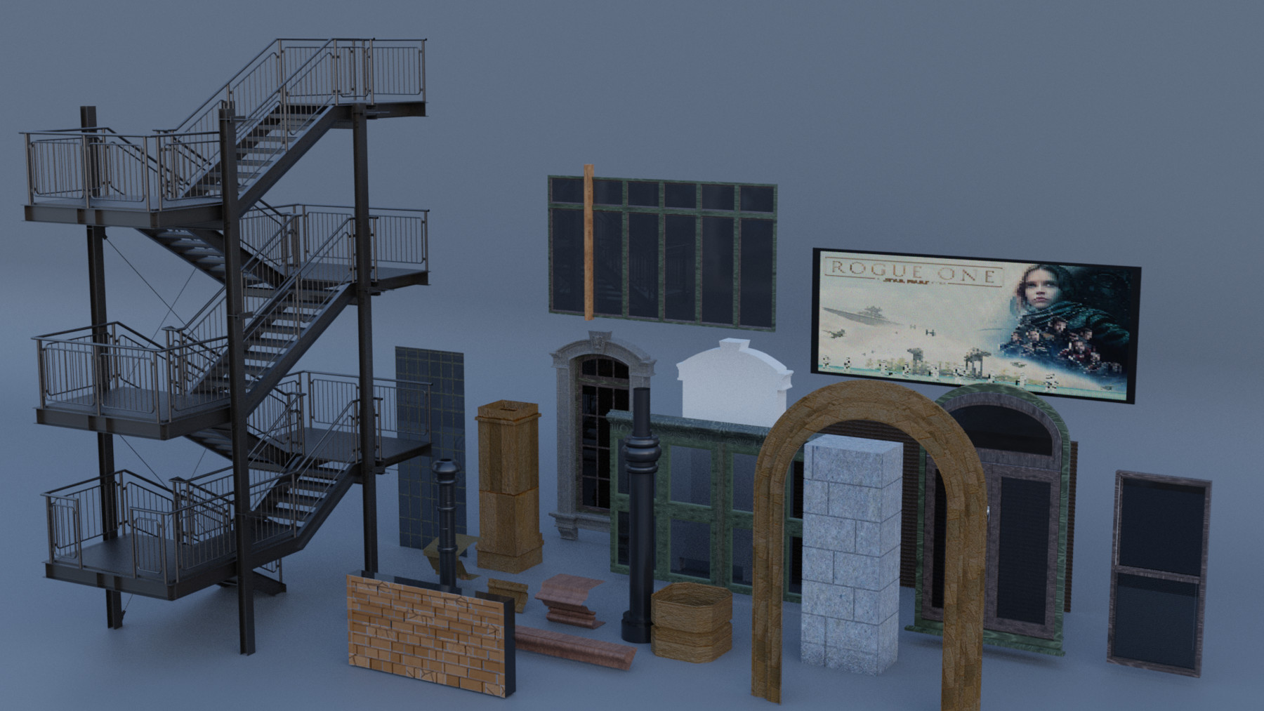 ArtStation - 20+ Modular building piece | Resources