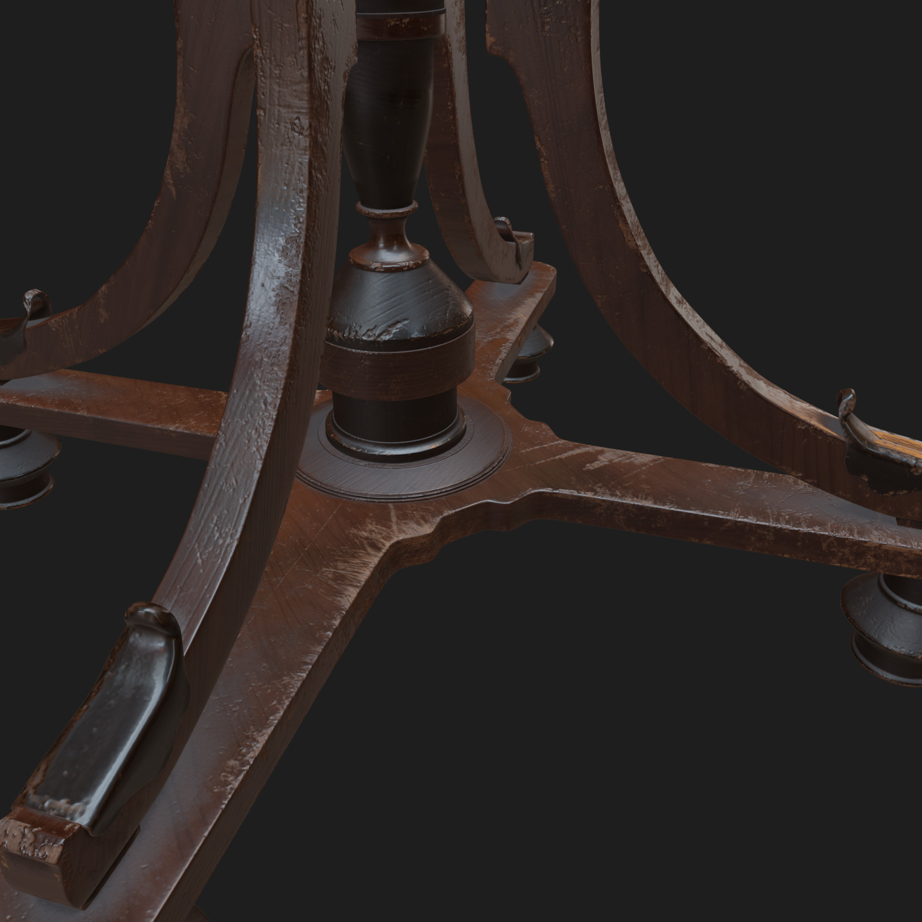 ArtStation - Vintage round table 3d model | Resources