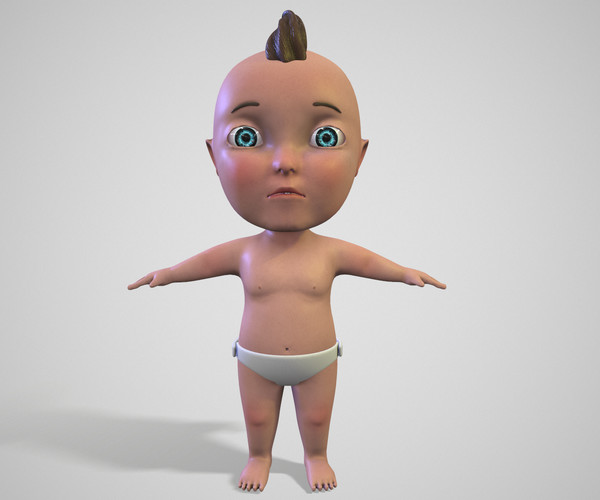 ArtStation - Cartoon Baby 3D model | Resources