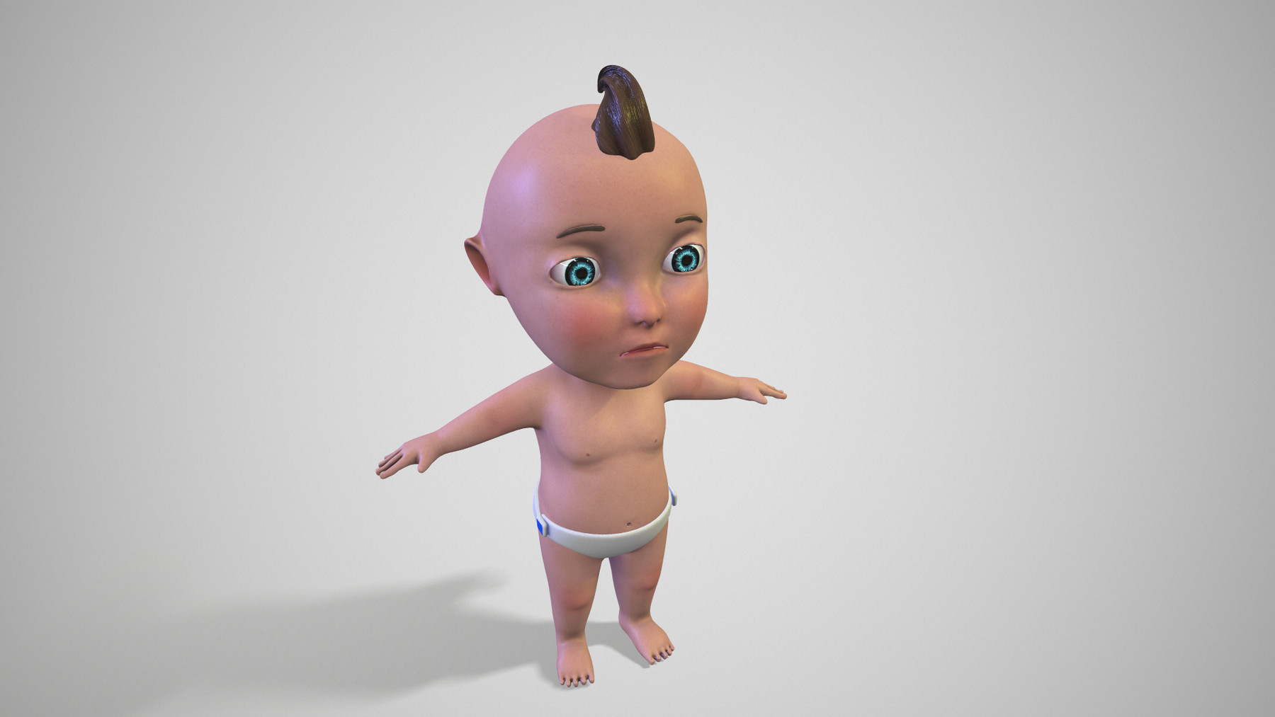 ArtStation - Cartoon Baby 3D model | Resources