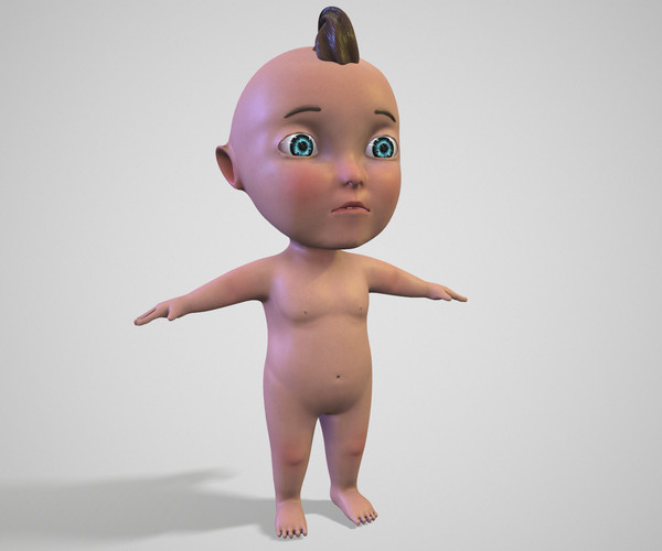 ArtStation - Cartoon Baby 3D model | Resources