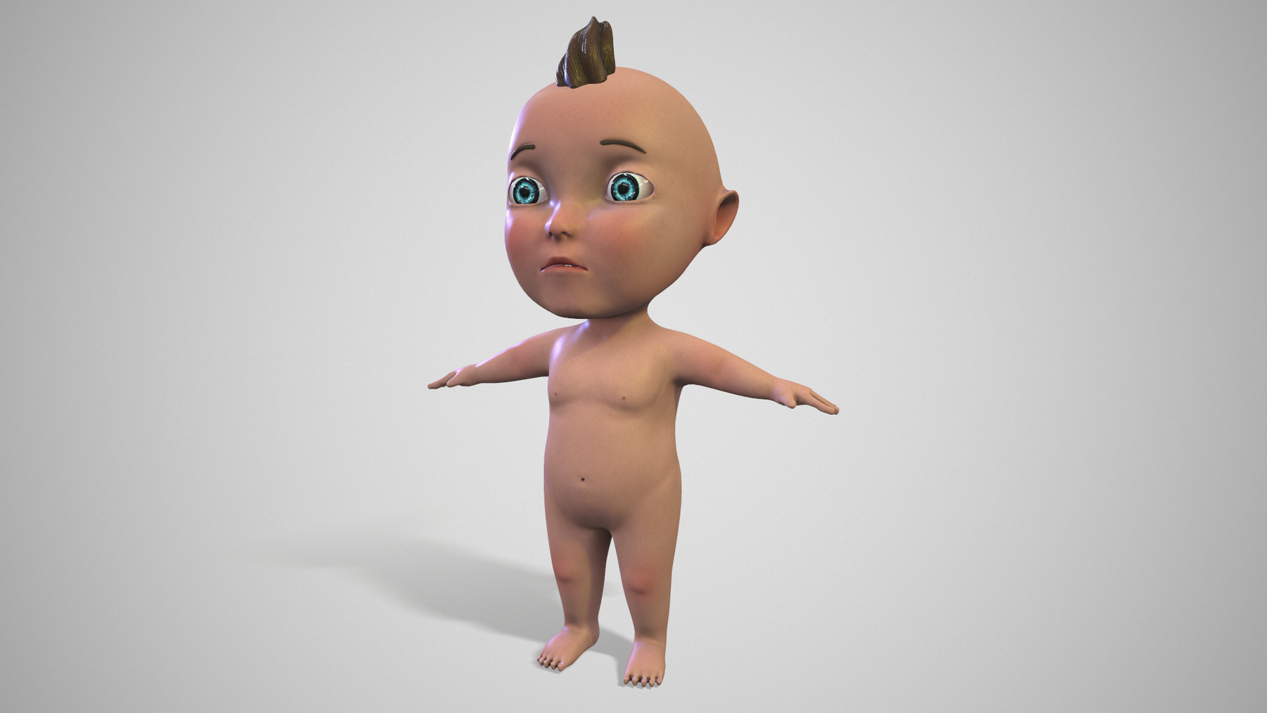 ArtStation - Cartoon Baby 3D model | Resources