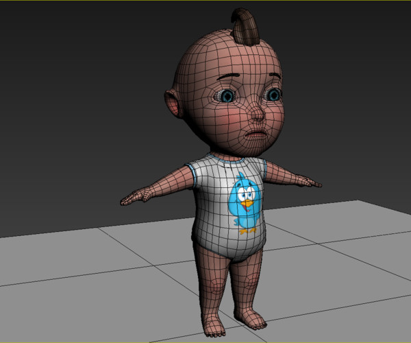 ArtStation - Cartoon Baby 3D model | Resources