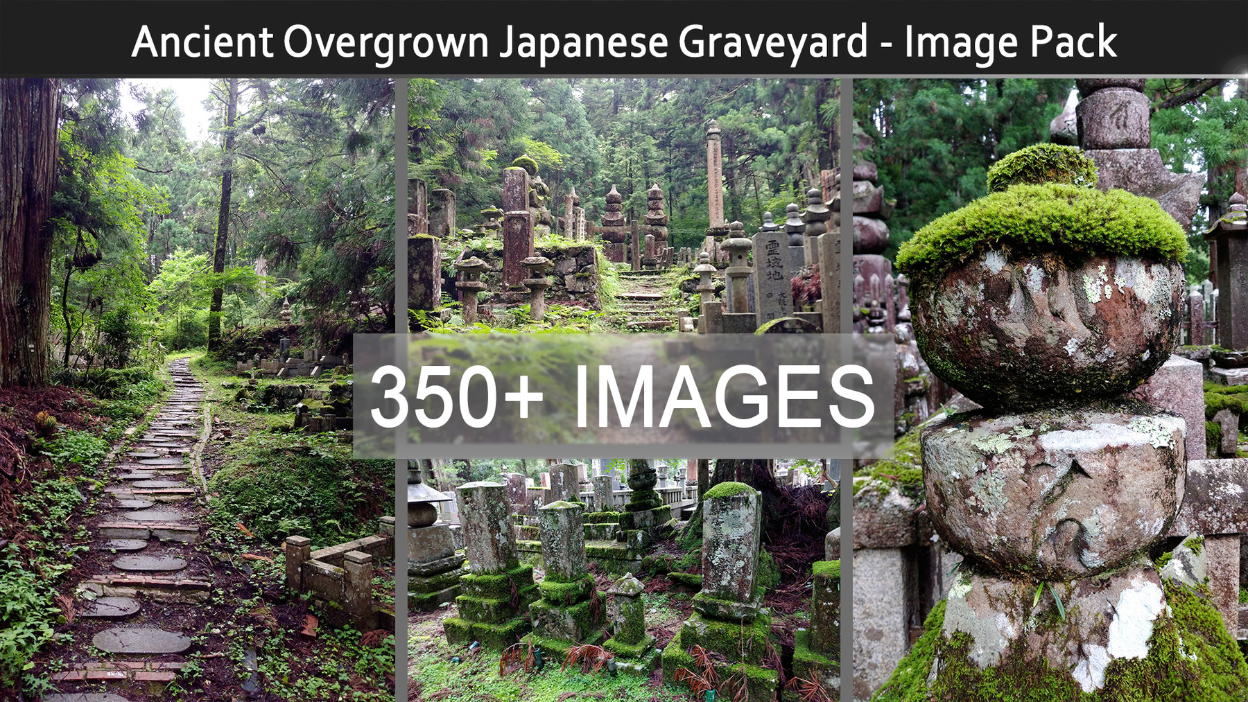 ArtStation - Ancient Overgrown Japanese Graveyard - Image Pack (350 ...