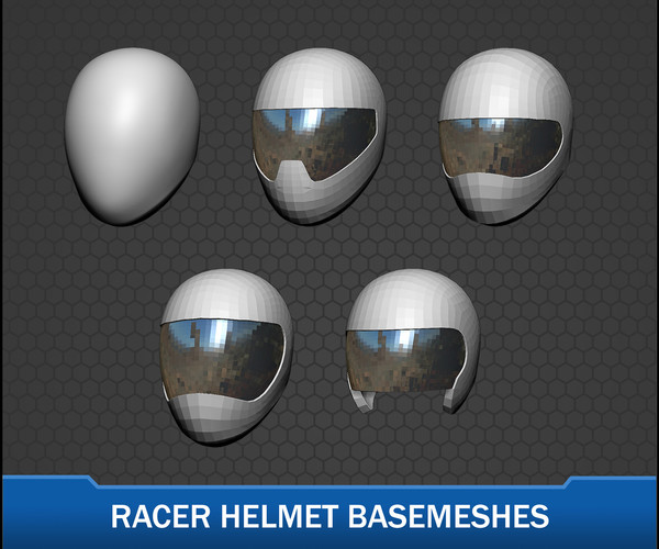 ArtStation - Racer Helmet Basemeshes | Resources