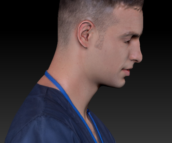 ArtStation - Male surgical doctor 01 | Game Assets