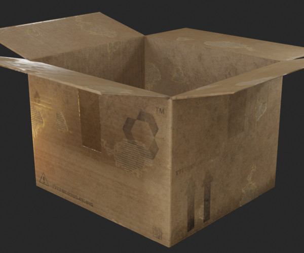 ArtStation - Cardboard Boxes 3d model | Game Assets