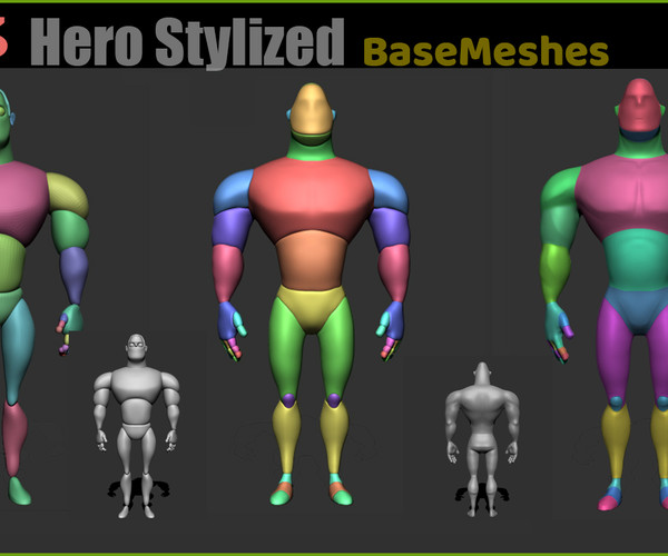 ArtStation - Hero Body Stylized BaseMesh | Resources