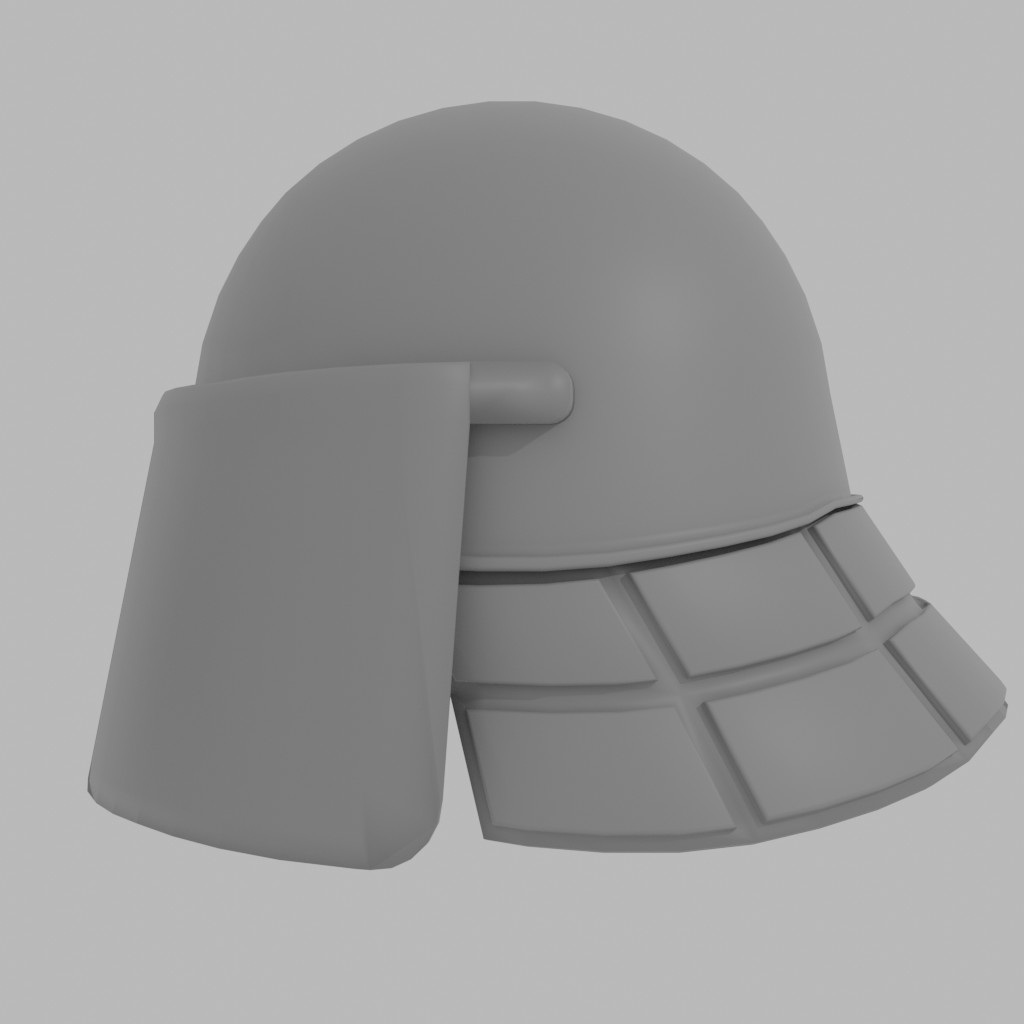 ArtStation - Simple Low Poly Riot Helmet | Resources