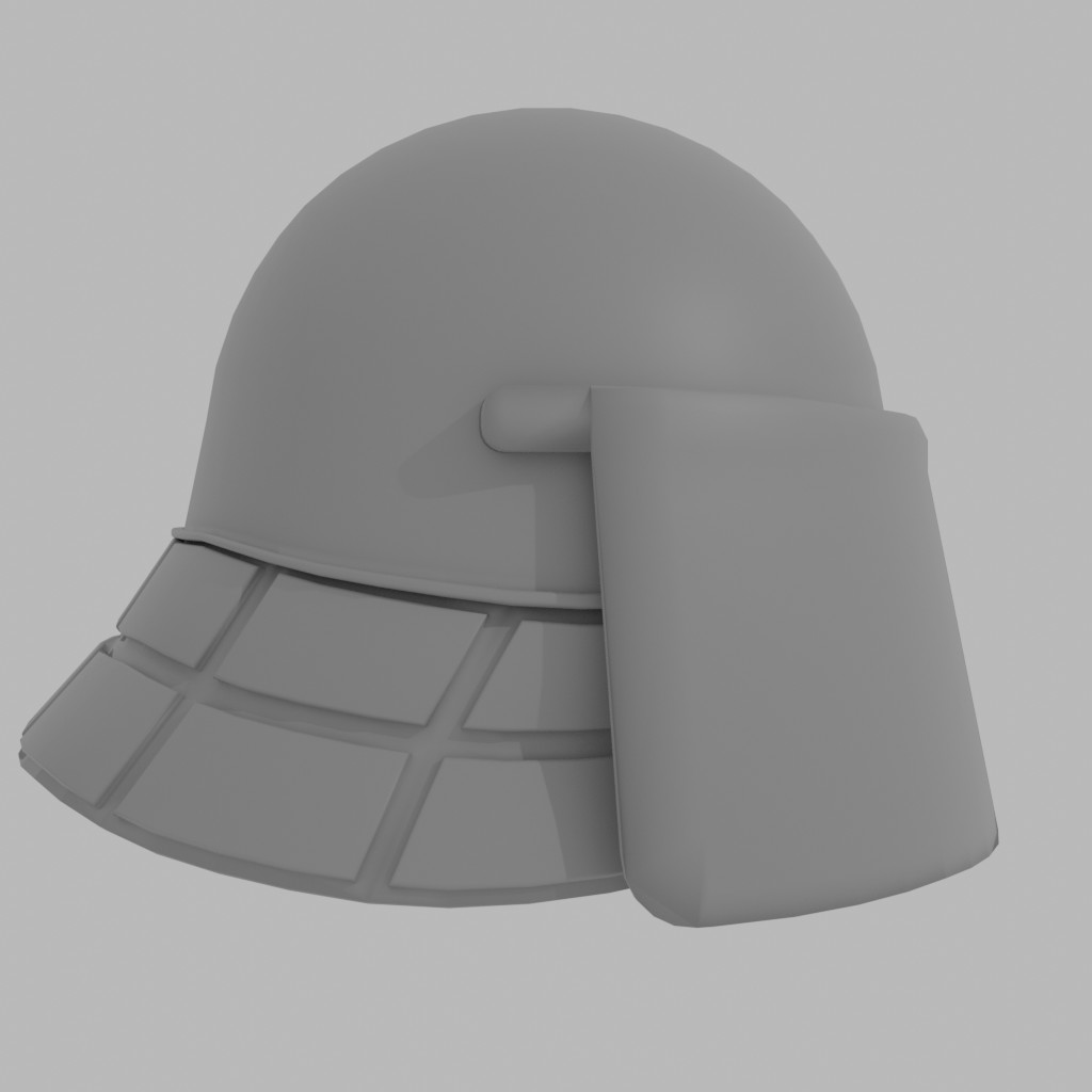 ArtStation - Simple Low Poly Riot Helmet | Resources
