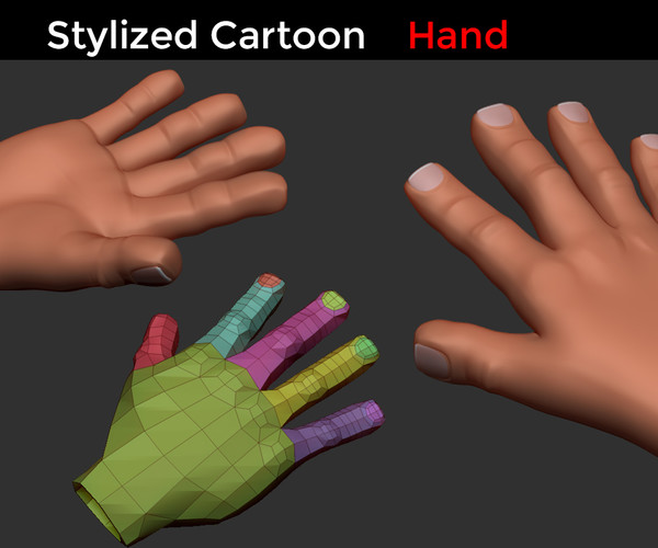 ArtStation - Stylized Cartoon Hand Model | Resources