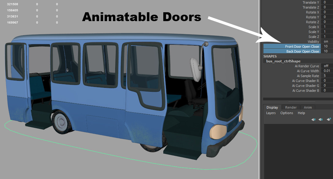 ArtStation - Cartoon Bus | Resources