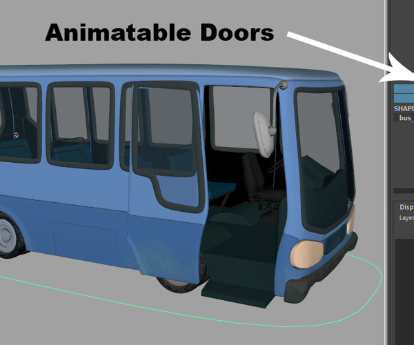 ArtStation - Cartoon Bus | Resources