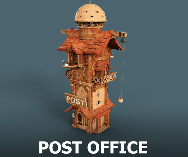 ArtStation - Post office - Substance Painter | Game Assets