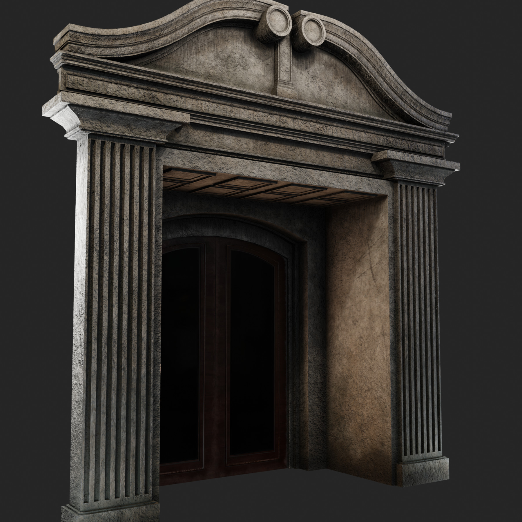 ArtStation - Door + door frame 3d model | Resources