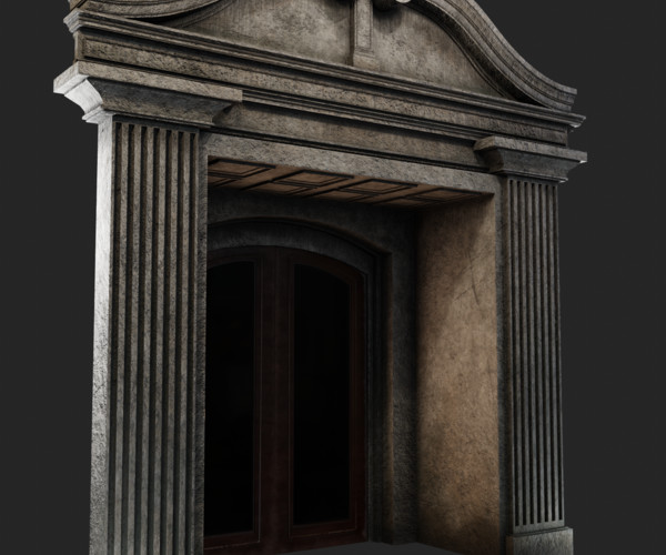 ArtStation - Door + door frame 3d model | Resources
