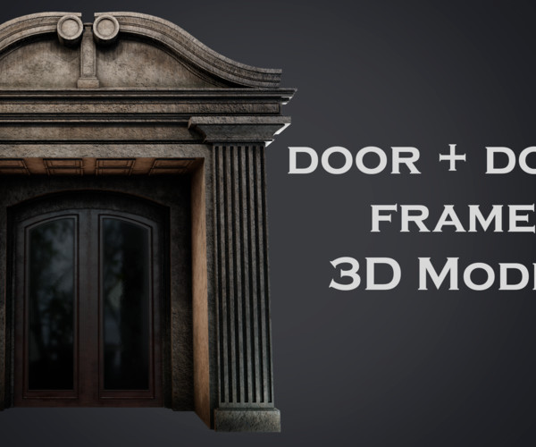ArtStation - Door + door frame 3d model | Resources