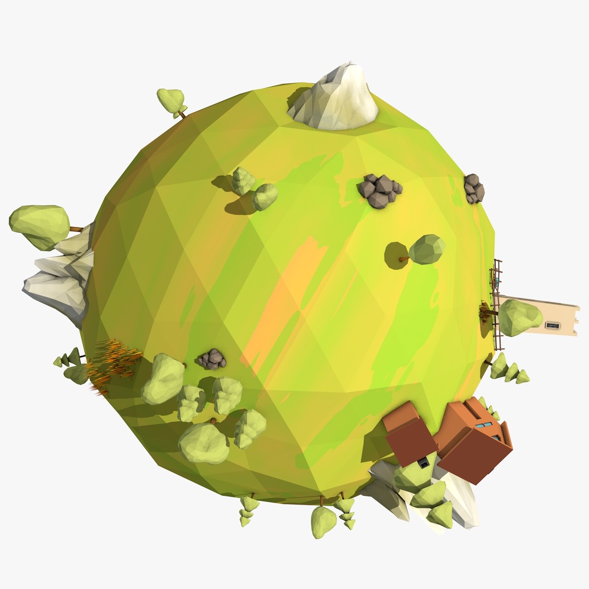 ArtStation - Cartoon Planet Low Poly | Resources