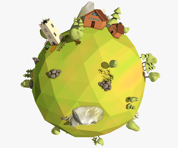 ArtStation - Cartoon Planet Low Poly | Resources