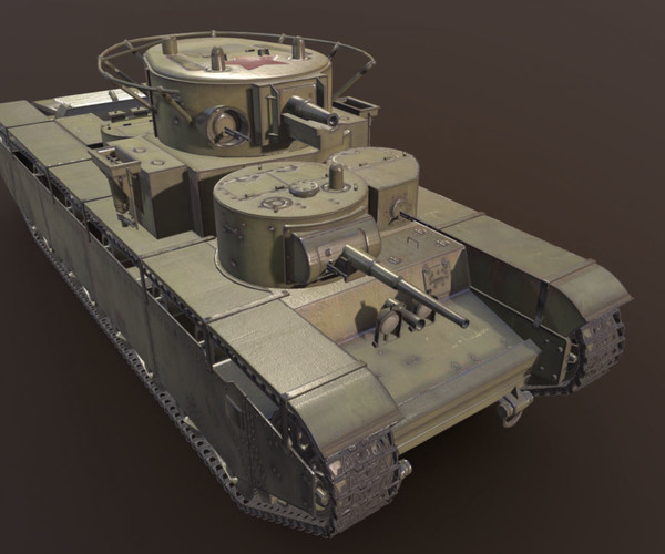 ArtStation - Tank T-35 | Game Assets