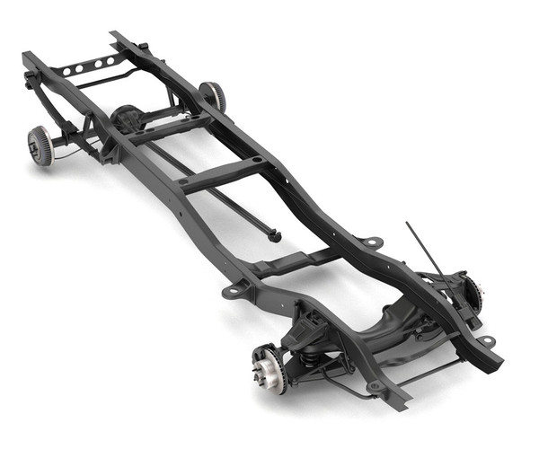 ArtStation - VINTAGE 2WD PICKUP TRUCK CHASSIS | Game Assets