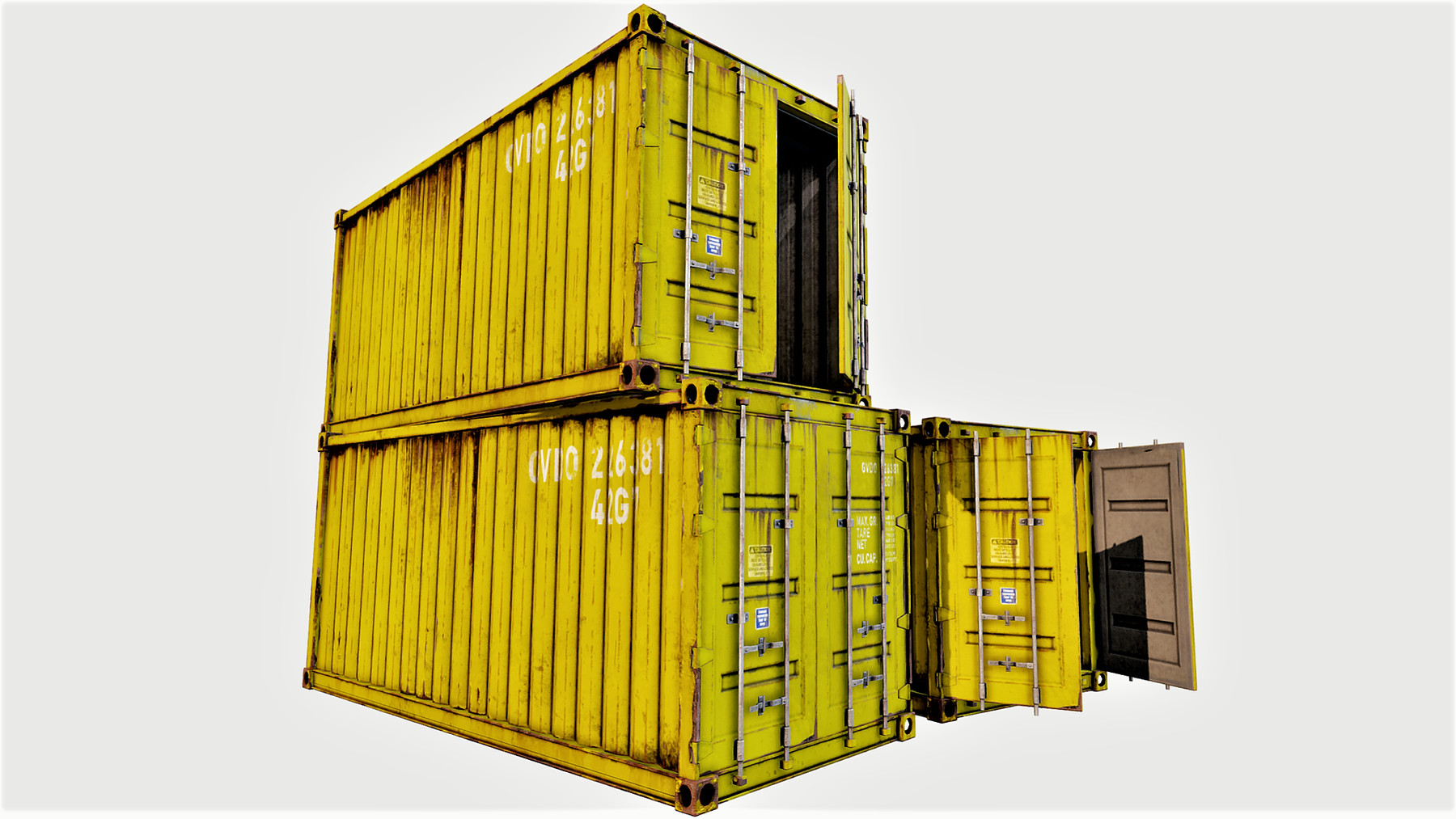 ArtStation - Enterable Shipping Containers - PBR | Game Assets