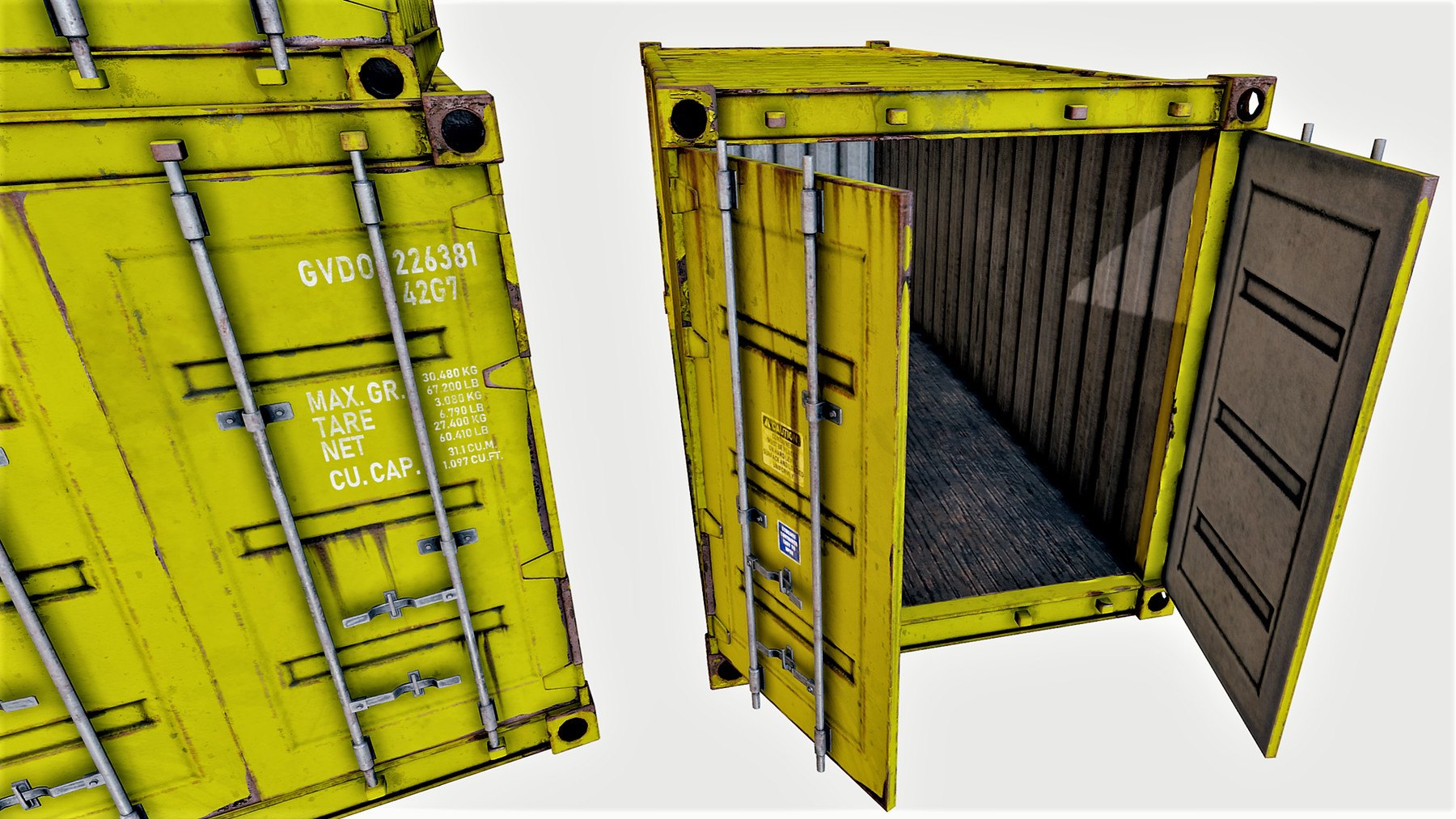ArtStation - Enterable Shipping Containers - PBR | Game Assets