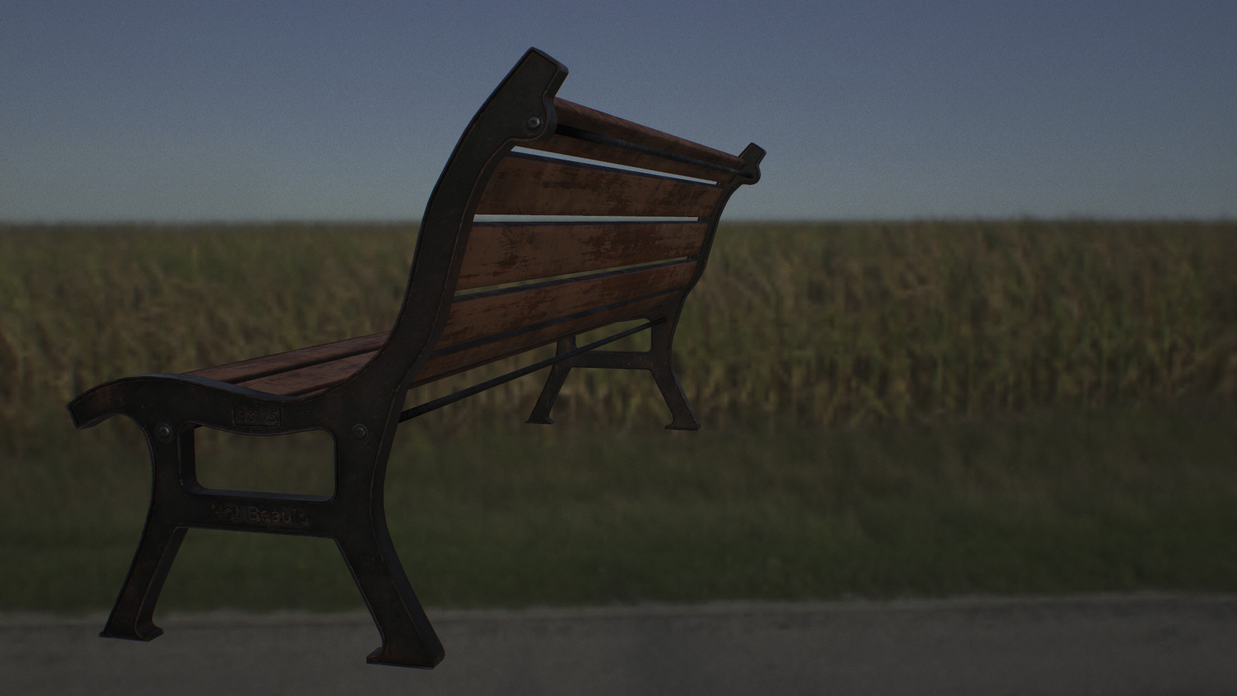 ArtStation - Bench Low-Poly 3D Model | Game Assets