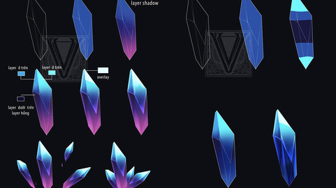 ArtStation - Tutorial the steps to create a crystal | Tutorials