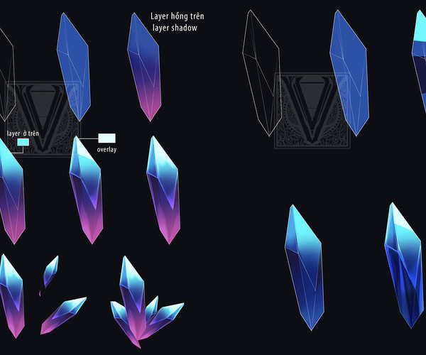 ArtStation - Tutorial the steps to create a crystal | Tutorials