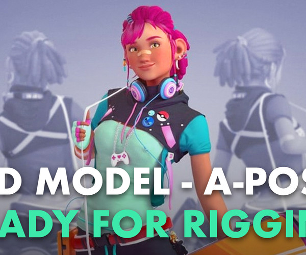 ArtStation - Nova 3D Model | A-Pose | Game Assets