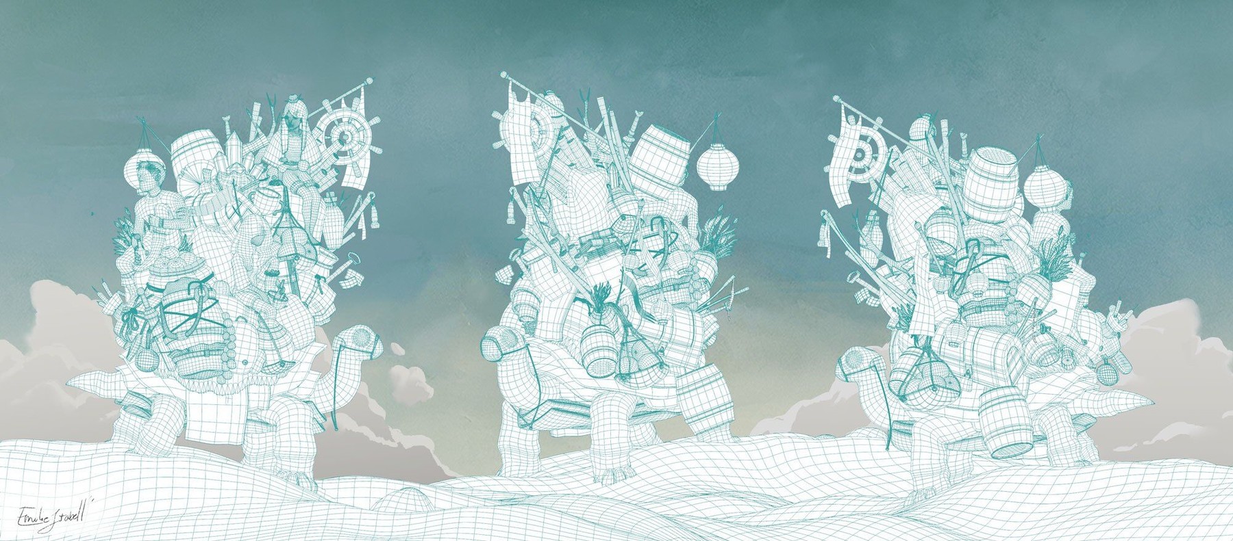 ArtStation - Creating a 3D Illustration | Modelling & Texturing | Tutorials