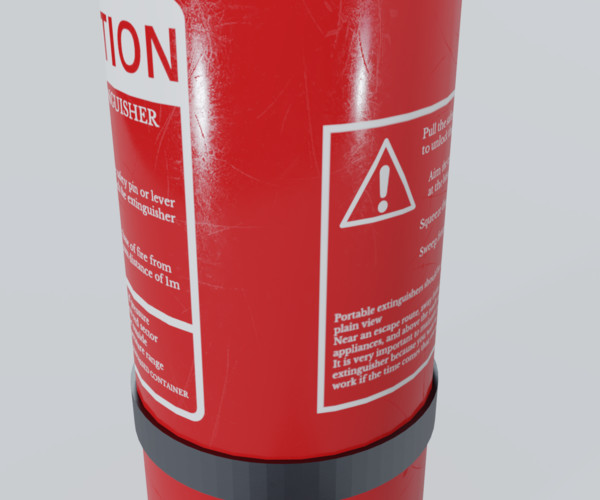 ArtStation - Fire Extinguisher 3D Model | Resources