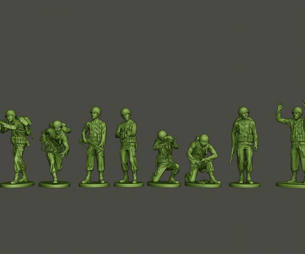 ArtStation - American soldiers ww2 Bundle Pack | Resources