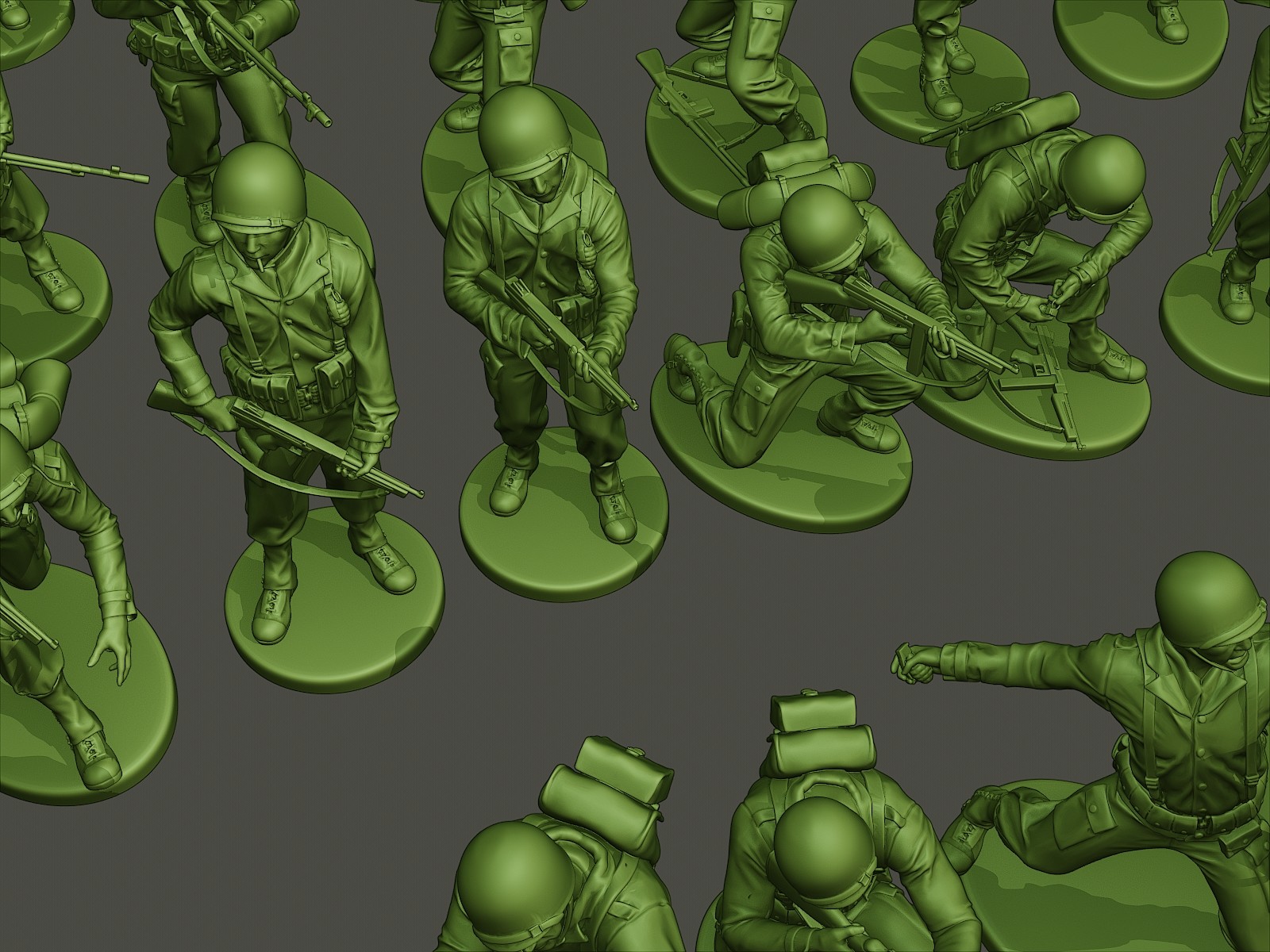 ArtStation - American soldiers ww2 Bundle Pack | Resources