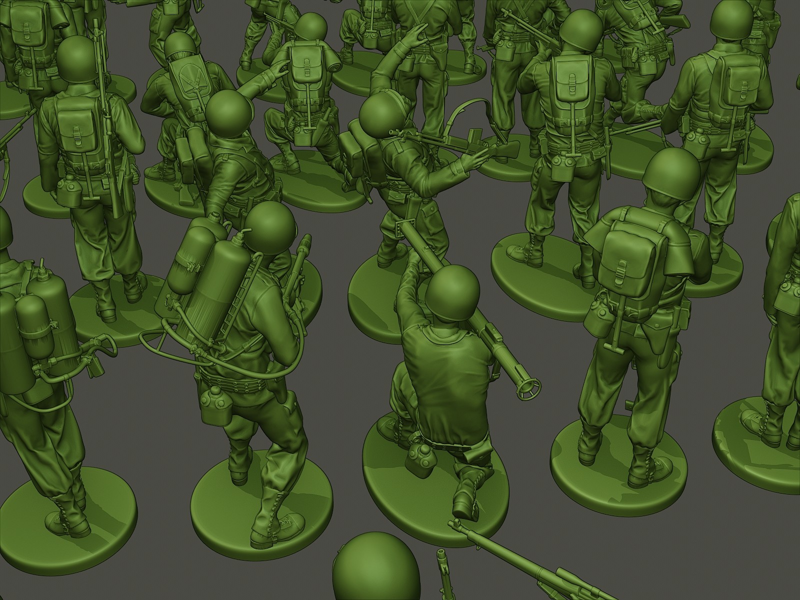 ArtStation - American soldiers ww2 Bundle Pack | Resources