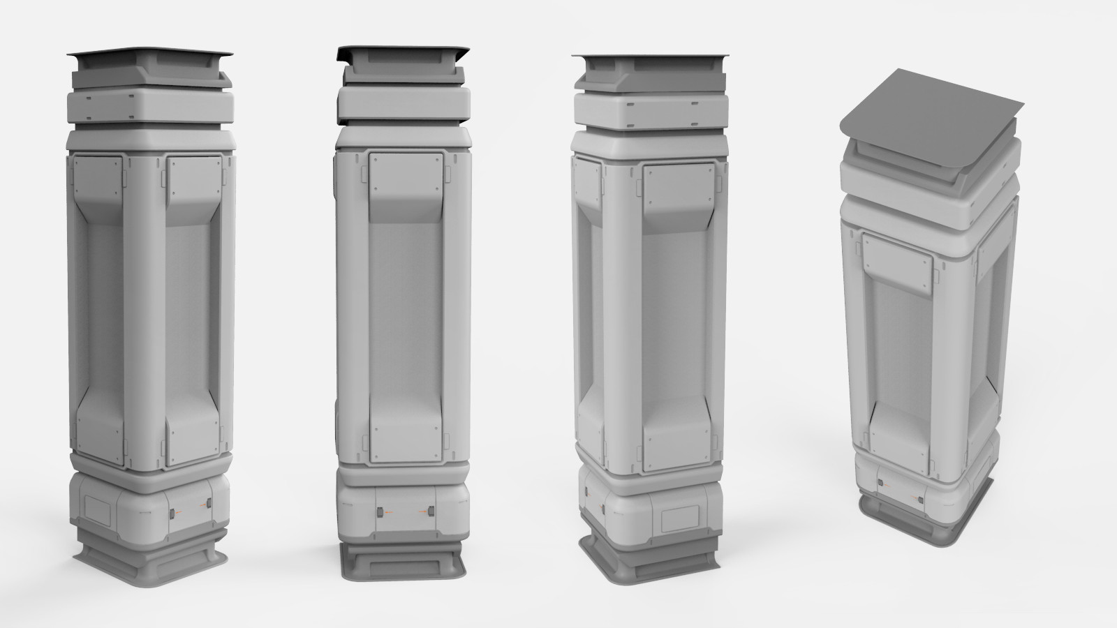 ArtStation - sci-fi Architecture kitbash 4 | Resources