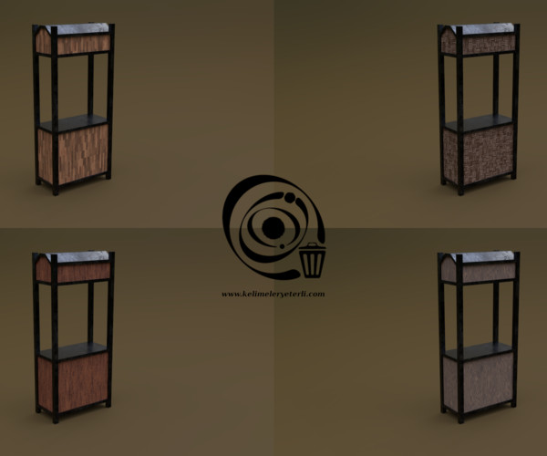 ArtStation - Trade stand 15 4in1 R - 4 PBR Texture 1 Model | Resources