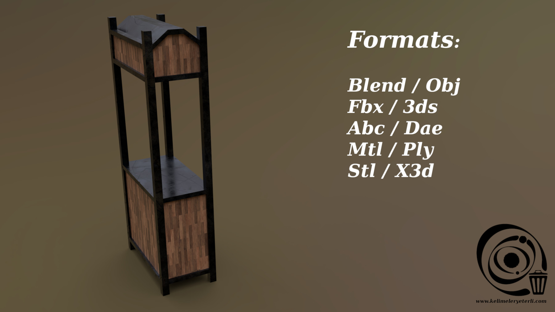 ArtStation - Trade stand 15 4in1 R - 4 PBR Texture 1 Model | Resources